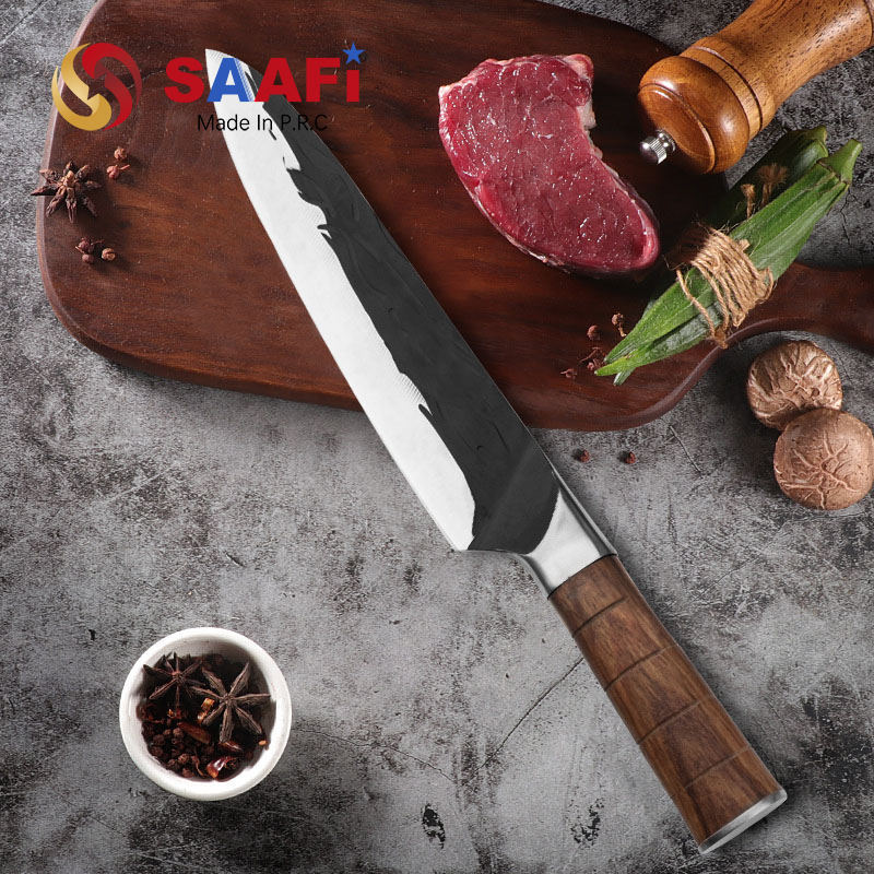 Wholesale Black Coating Chef Knife with Wood Handle Manufacturers, Manufacturing Company - China ...